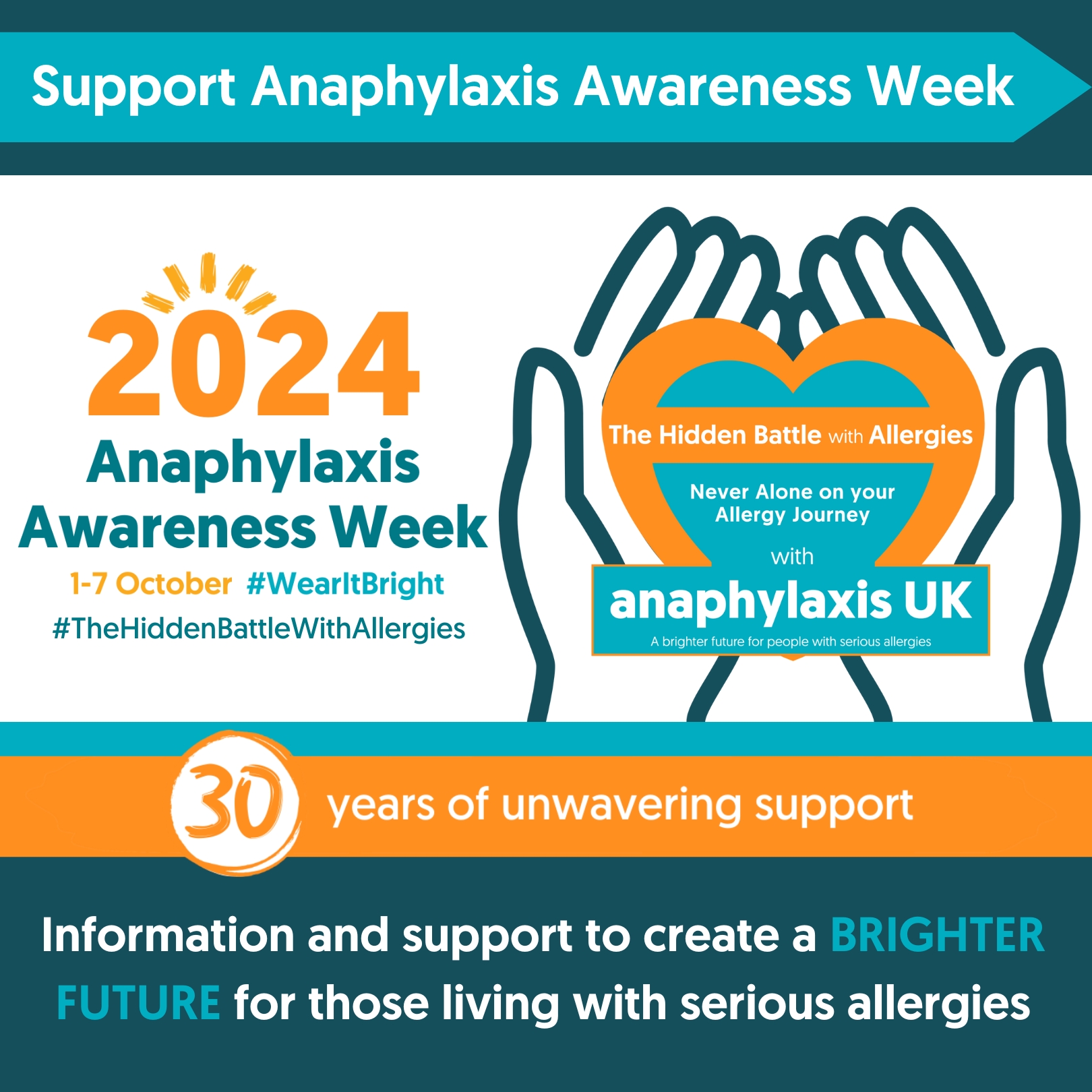 Show your support for Anaphylaxis Awareness Week – 1st to 7th October ...